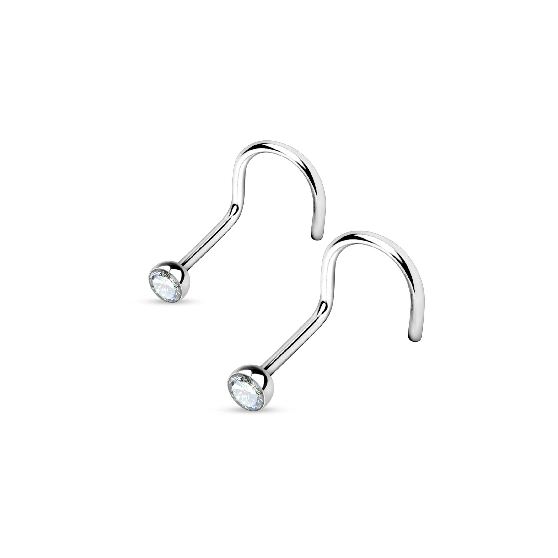 Crystal Bezel Nose Screw Set – Twilight London