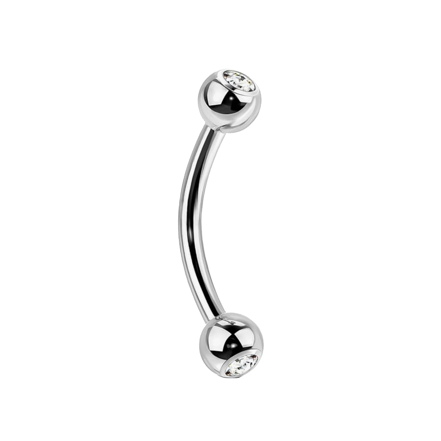 Curved Orb Crystal Barbell Vertical Labret – Twilight London