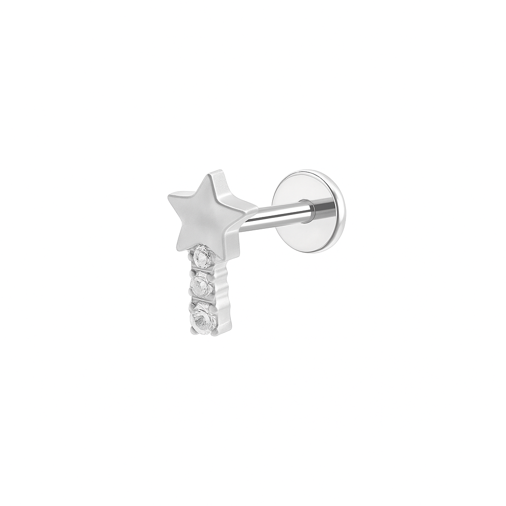 Shining Star Labret Piercing – Twilight London
