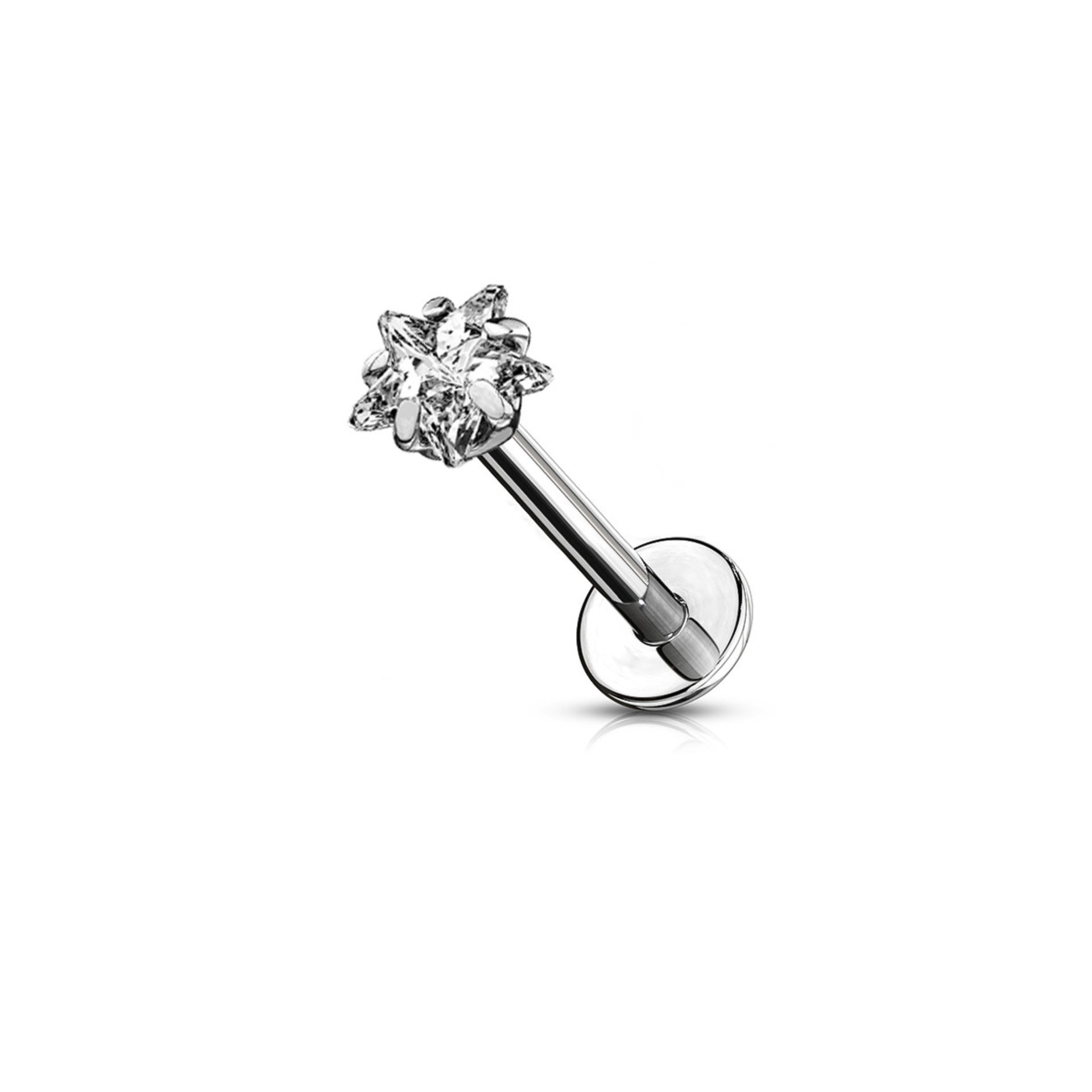 Star Solitaire Labret Piercing – Twilight London