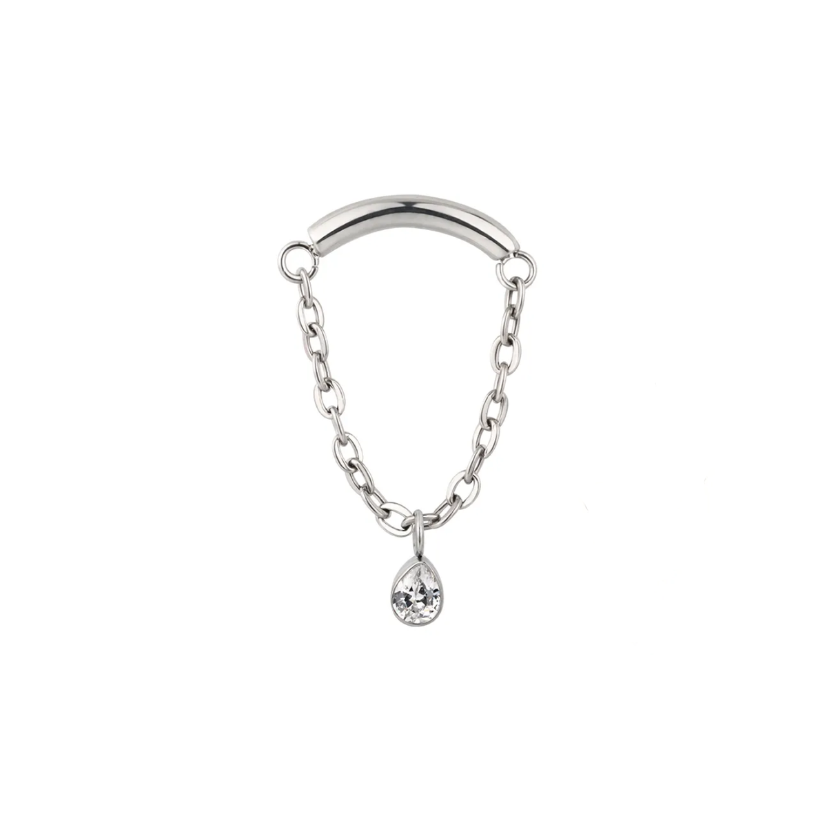 Teardrop Hidden Helix Labret Earring – Twilight London