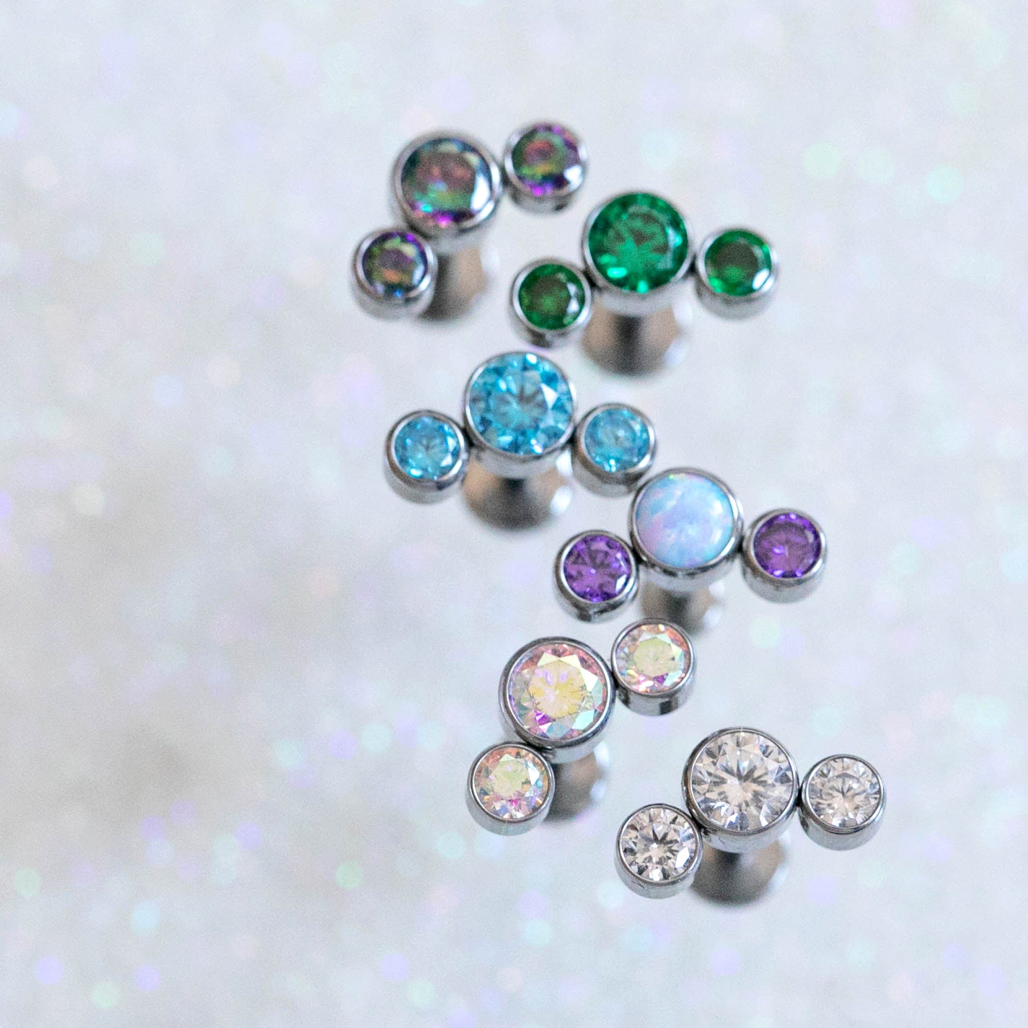 Orb Curved Labret Earrings – Twilight London